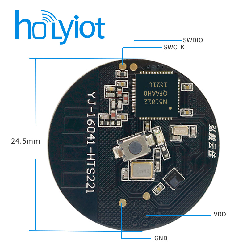 Bluetooth 4.2 nRF51822 ibeacon temperature sensor and humidity sensor HTS221 _Shenzhen Holyiot ...